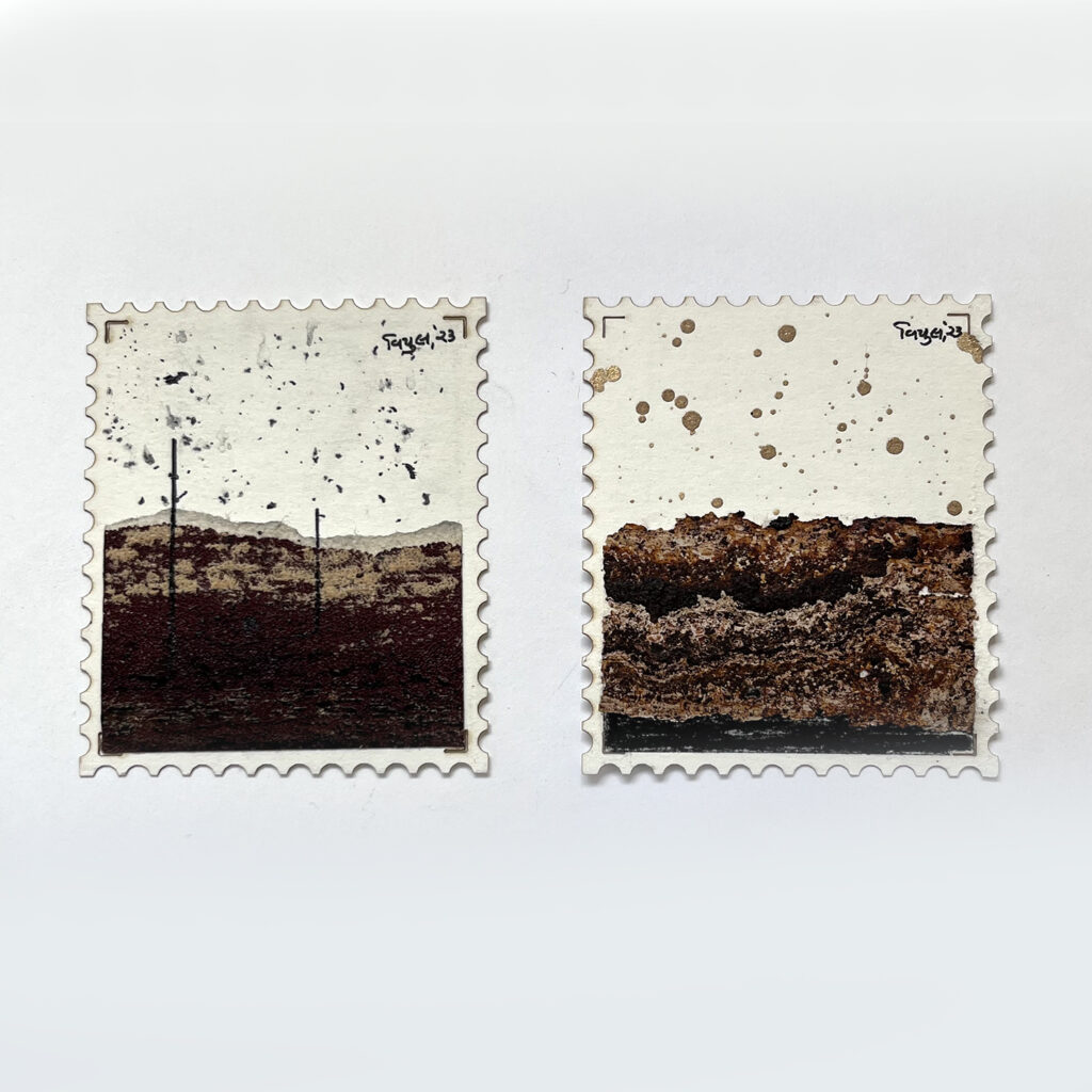 Miniature Postage Stamp Masterpieces - Art Project - Nippon Gallery
